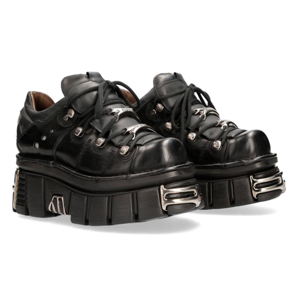 New Rock New Rock - M120NS27 Baskets à plateforme - Noir | Attitude Fra
