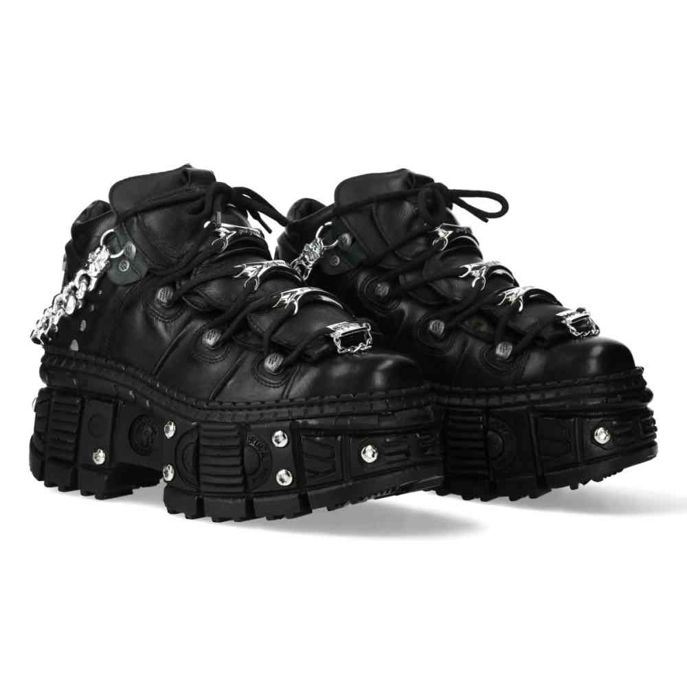 New Rock New Rock - M-WALL216C-C2 Baskets à plateforme - Noir | Attitud