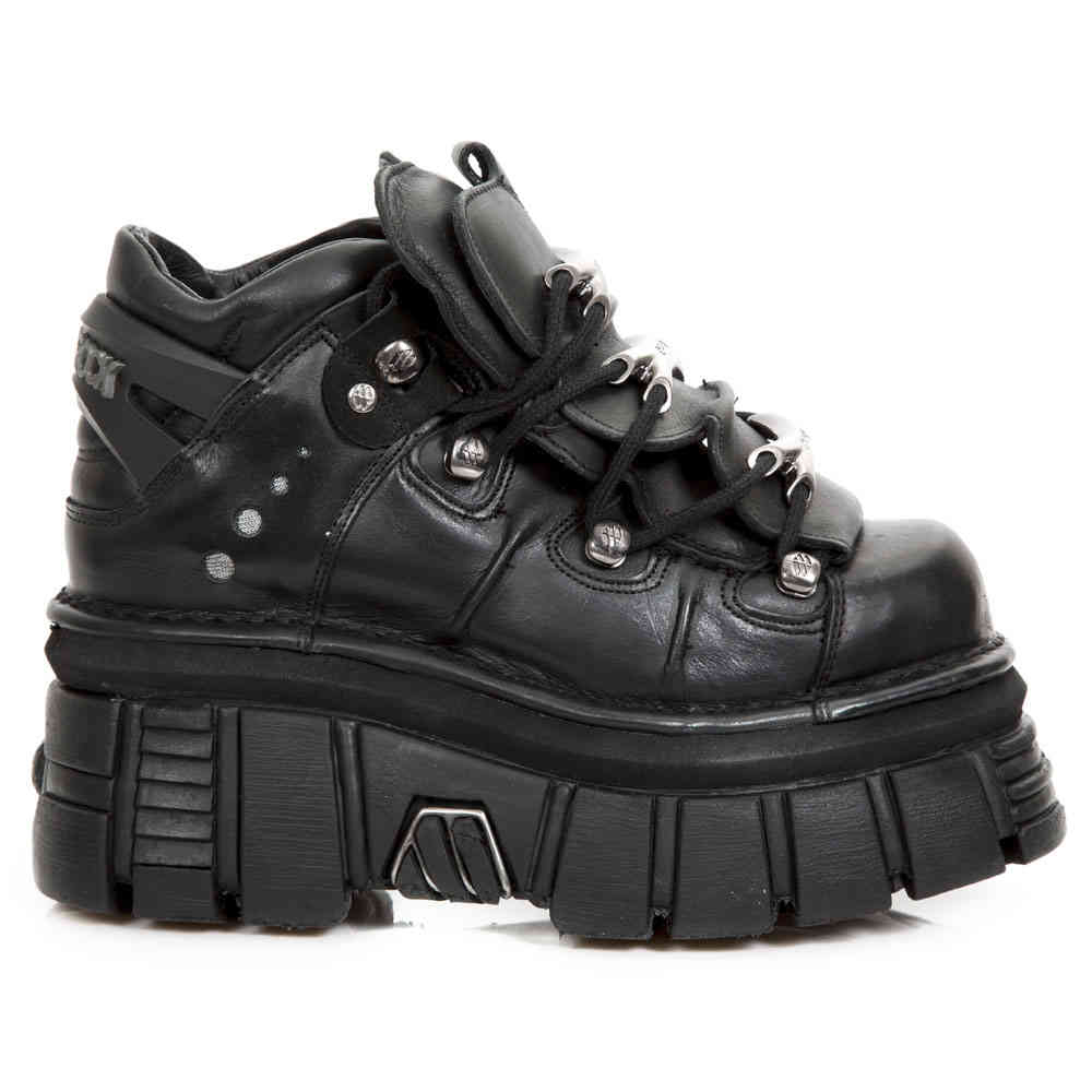 New Rock New Rock - M-106-S29 Baskets à plateforme - Noir | Attitude Fr
