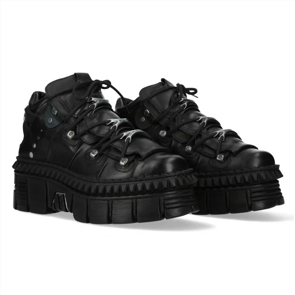 New Rock New Rock - M-WALL106-S13 Baskets à plateforme - Noir | Attitud